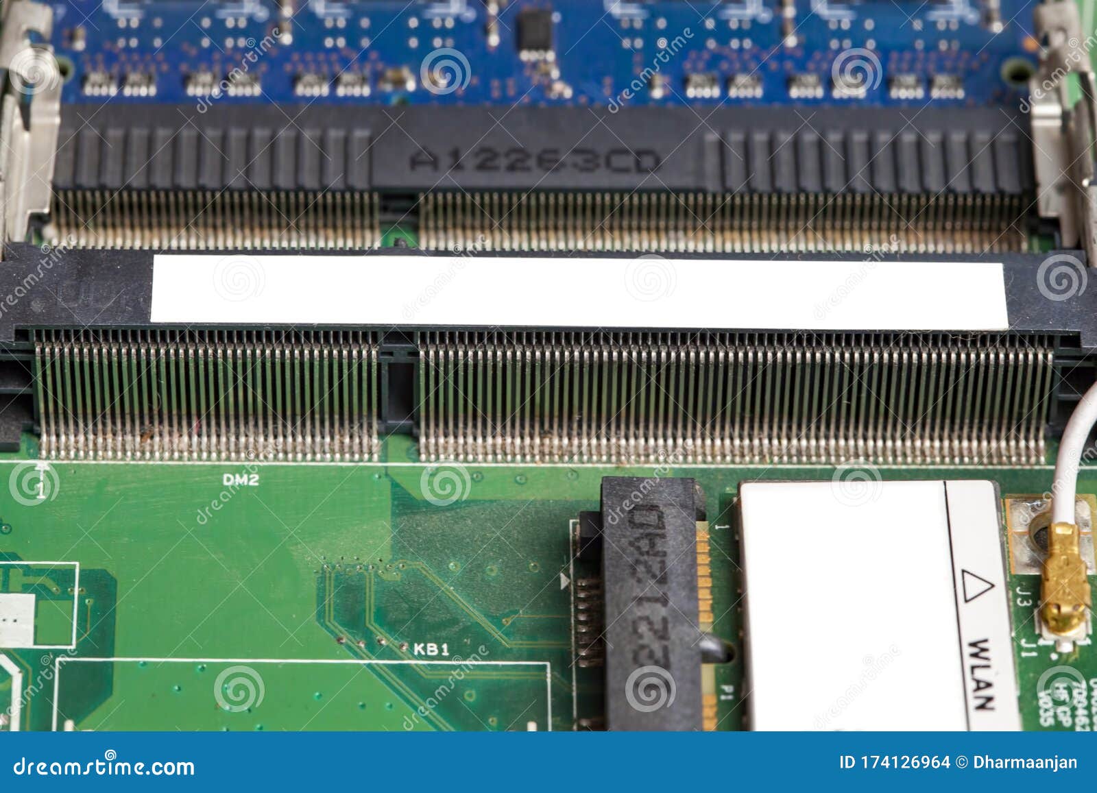COMPUTER RAM PORT BOARD HARDWARE Editorial Stock Image - Image of ...