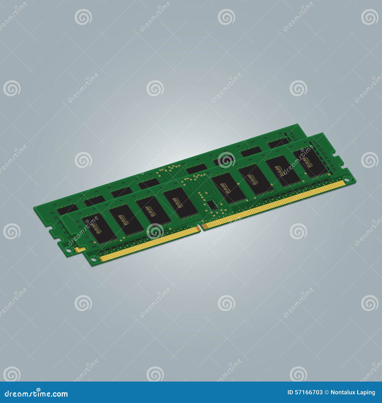 Computer RAM stock vector. Illustration of data, microchip - 57166703