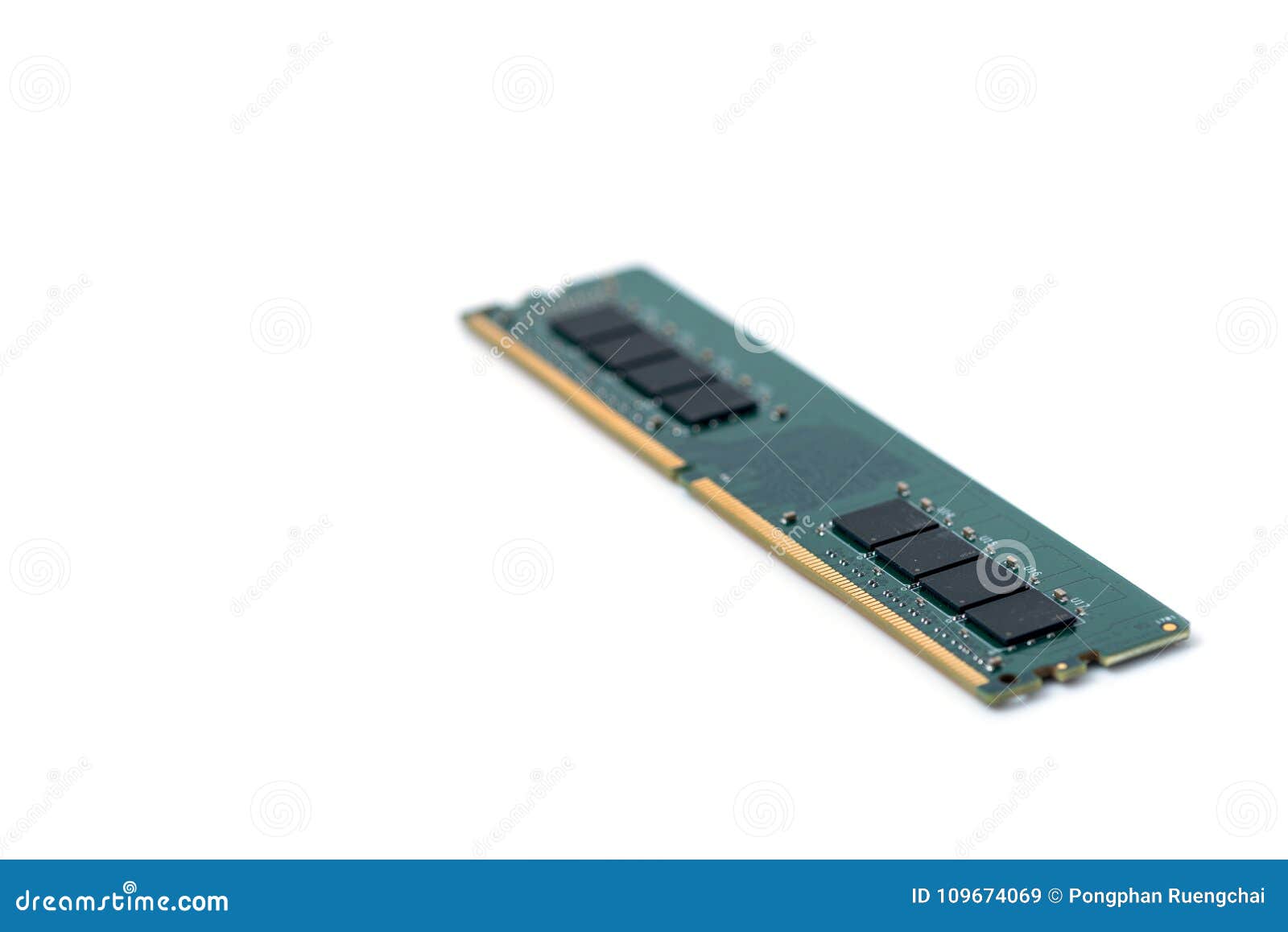 Computer Ram on White Background Stock Image - Image of motherboard ...