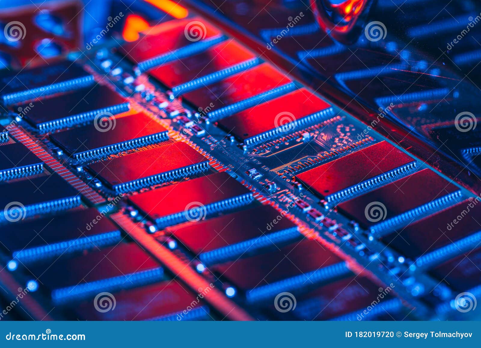 Computer Random Access Memory RAM Close Up Stock Photo - Image of electrical, cache: 182019720