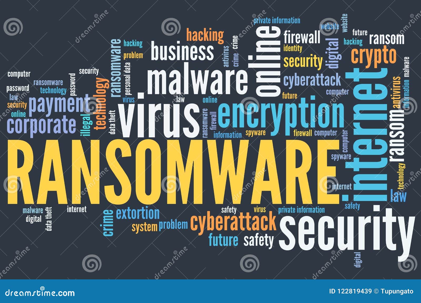 Ransom Computer Hacker Data Extortion 3d Illustration Stock Photography ...