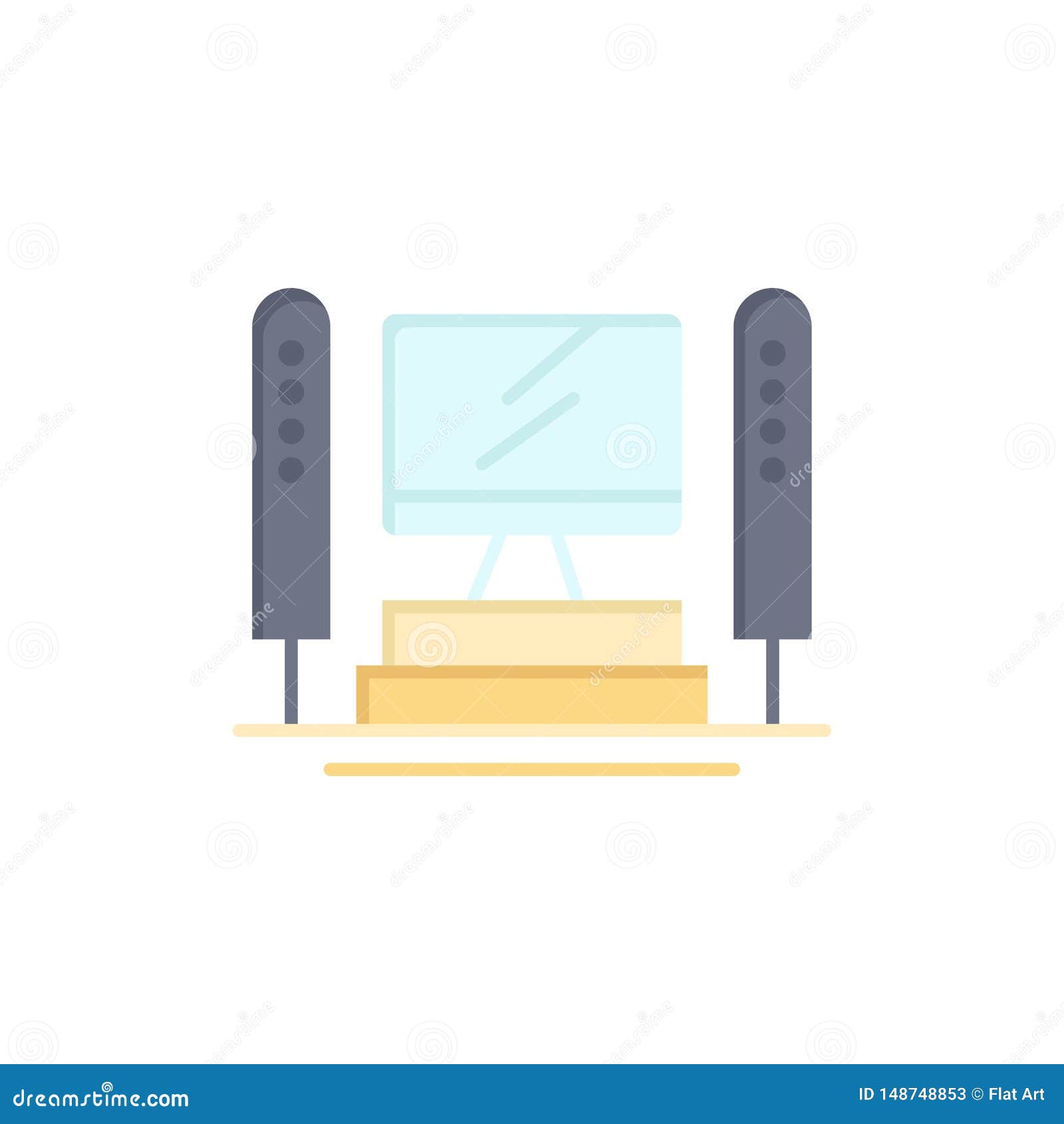 Computer, Rechnend, Server, Flache Ikone CPU Farb Vektorikonen-Fahne ...