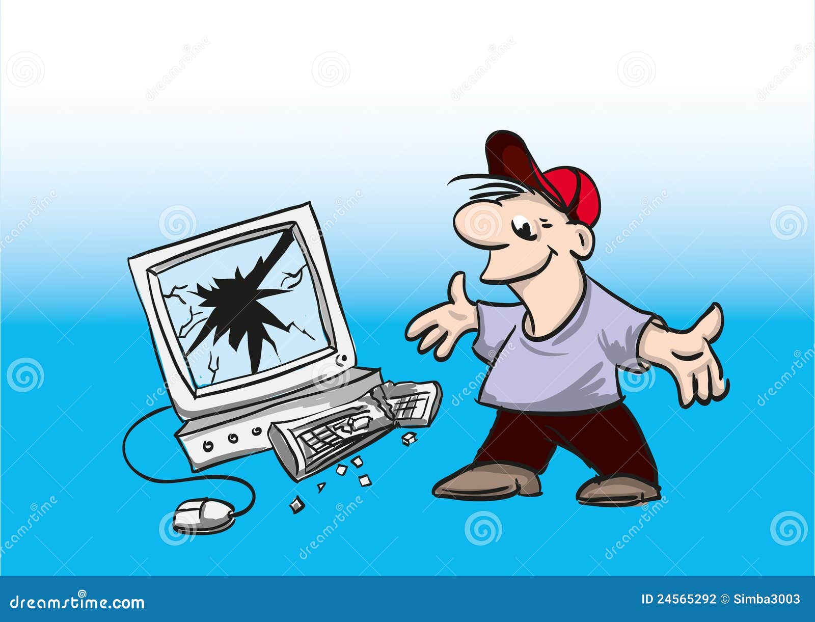 Computer recycling stock vector. Illustration of ecology - 24565292