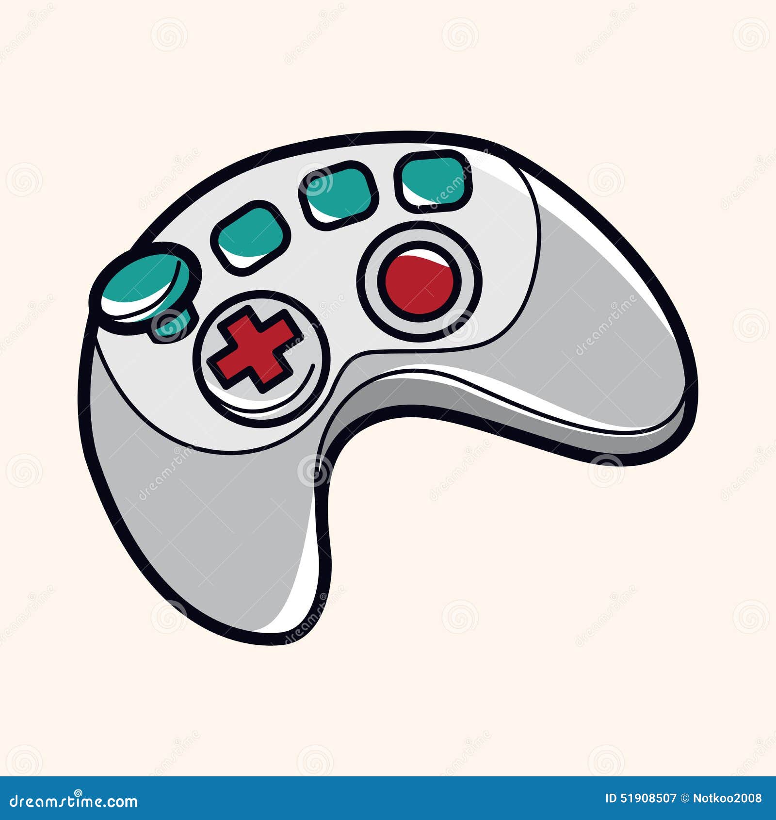 Computer-related Equipment Game Remote Control Theme Elements Stock ...