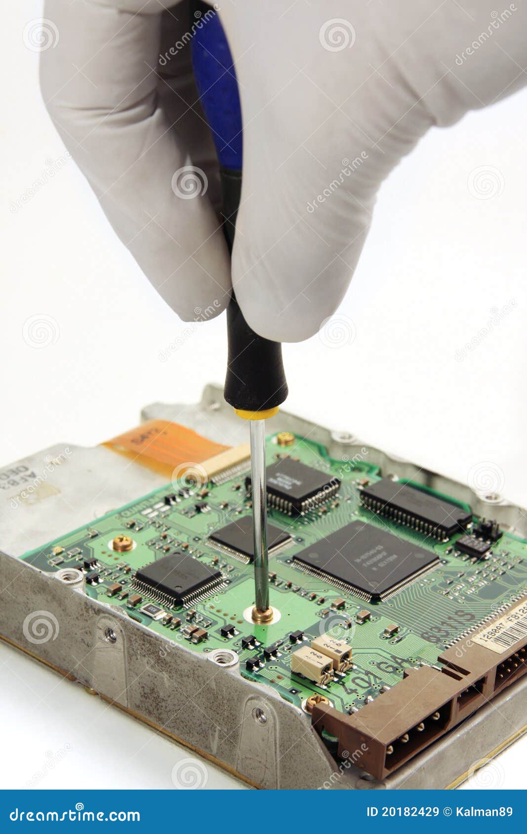 Computer repair stock image. Image of screwdriver, hard - 20182429