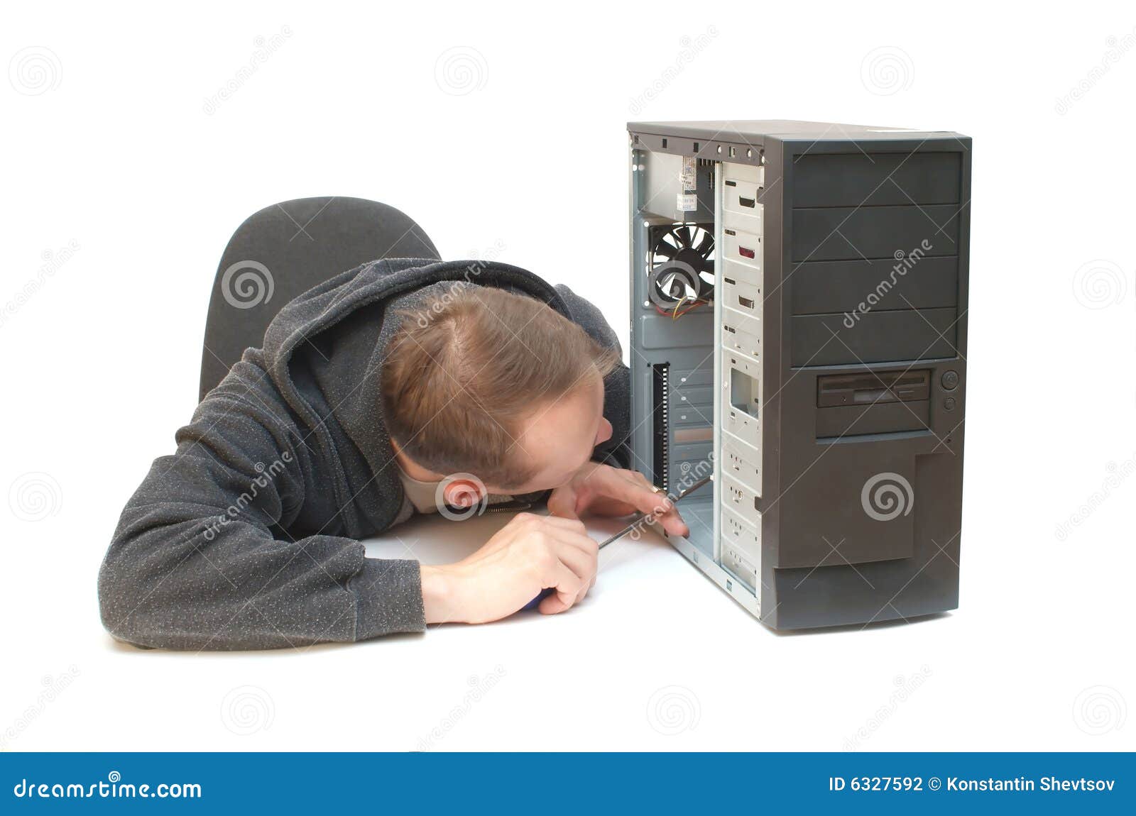 Computer repair stock photo. Image of concentration, technology - 6327592