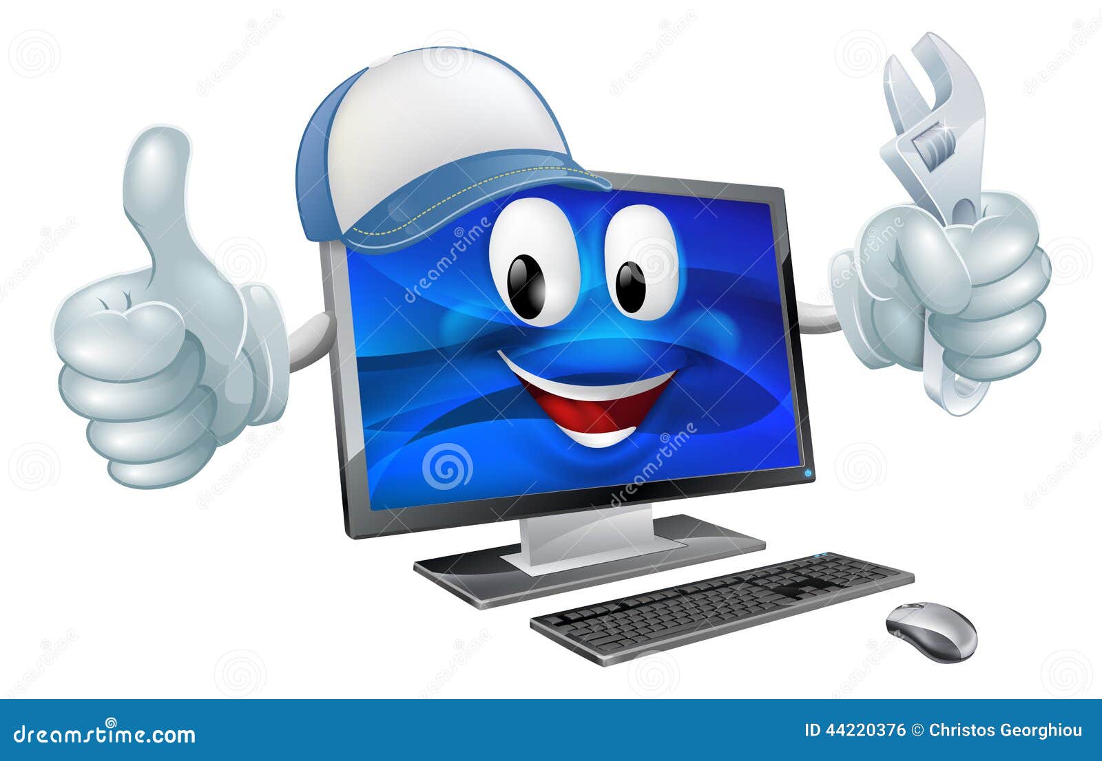 Cartoon Computer Man Repair Stock Illustrations – 946 Cartoon Computer ...