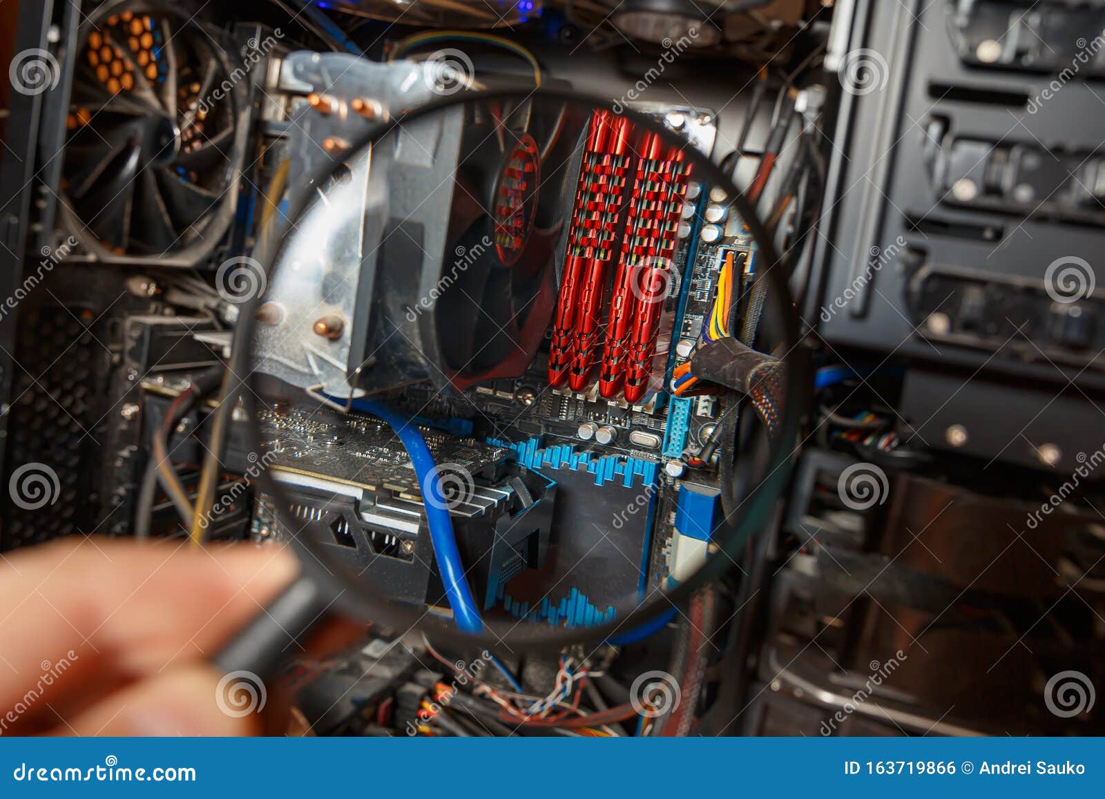 Computer Repair Concept. Close-up View. Hardware Computer Stock Photo ...