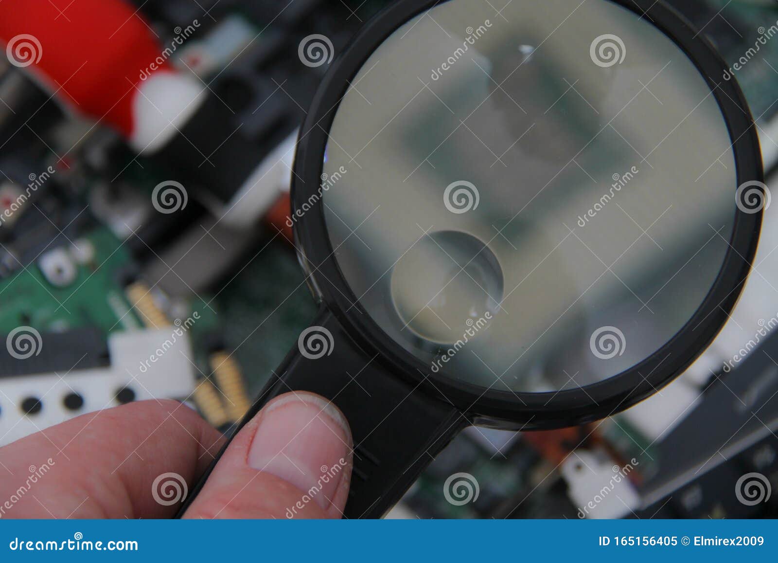 Computer Repair Concept Close-up View. Computer Service Stock Image ...