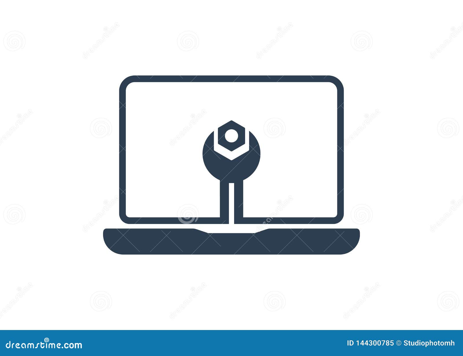 Computer Repair - Digital Computer Logo. Symbol Repair Service Vector ...