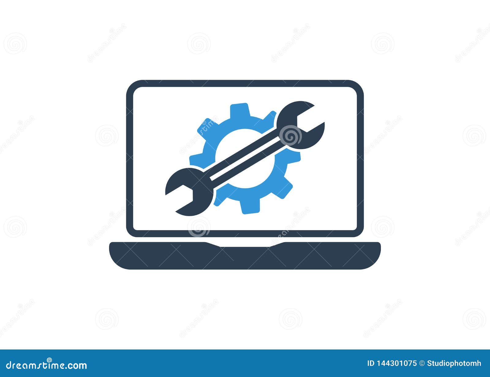 Computer Repair - Digital Computer Logo. Symbol Repair Service Vector ...