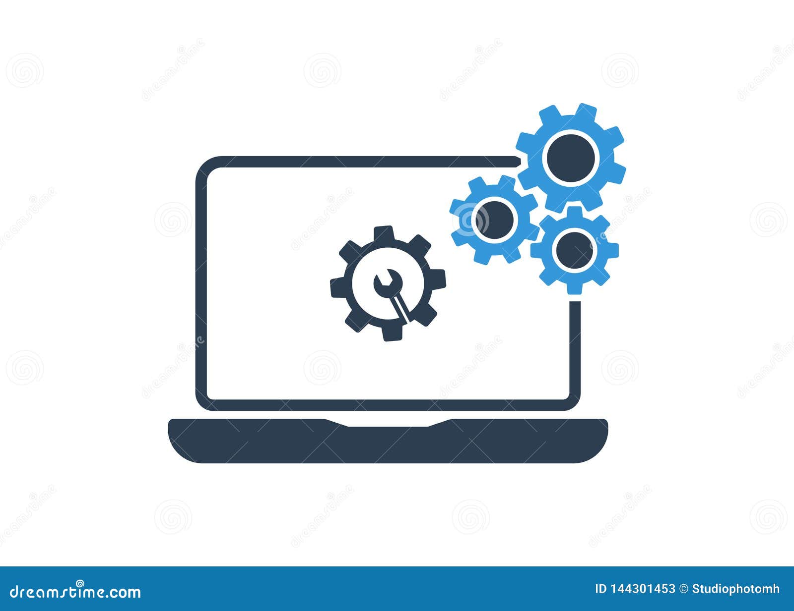 Computer Repair - Digital Computer Logo. Symbol Repair Service Vector ...