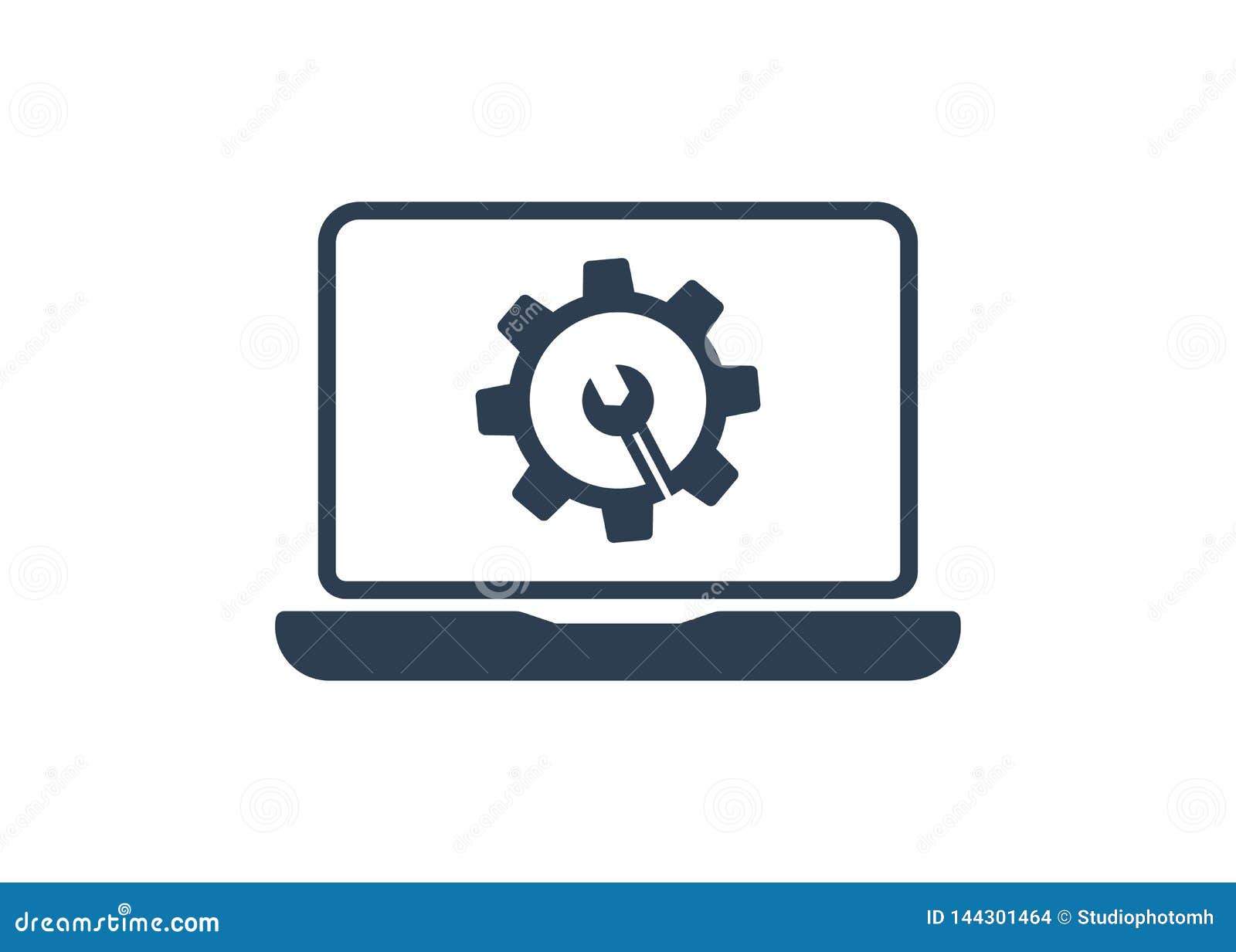 Computer Repair - Digital Computer Logo. Symbol Repair Service Vector ...