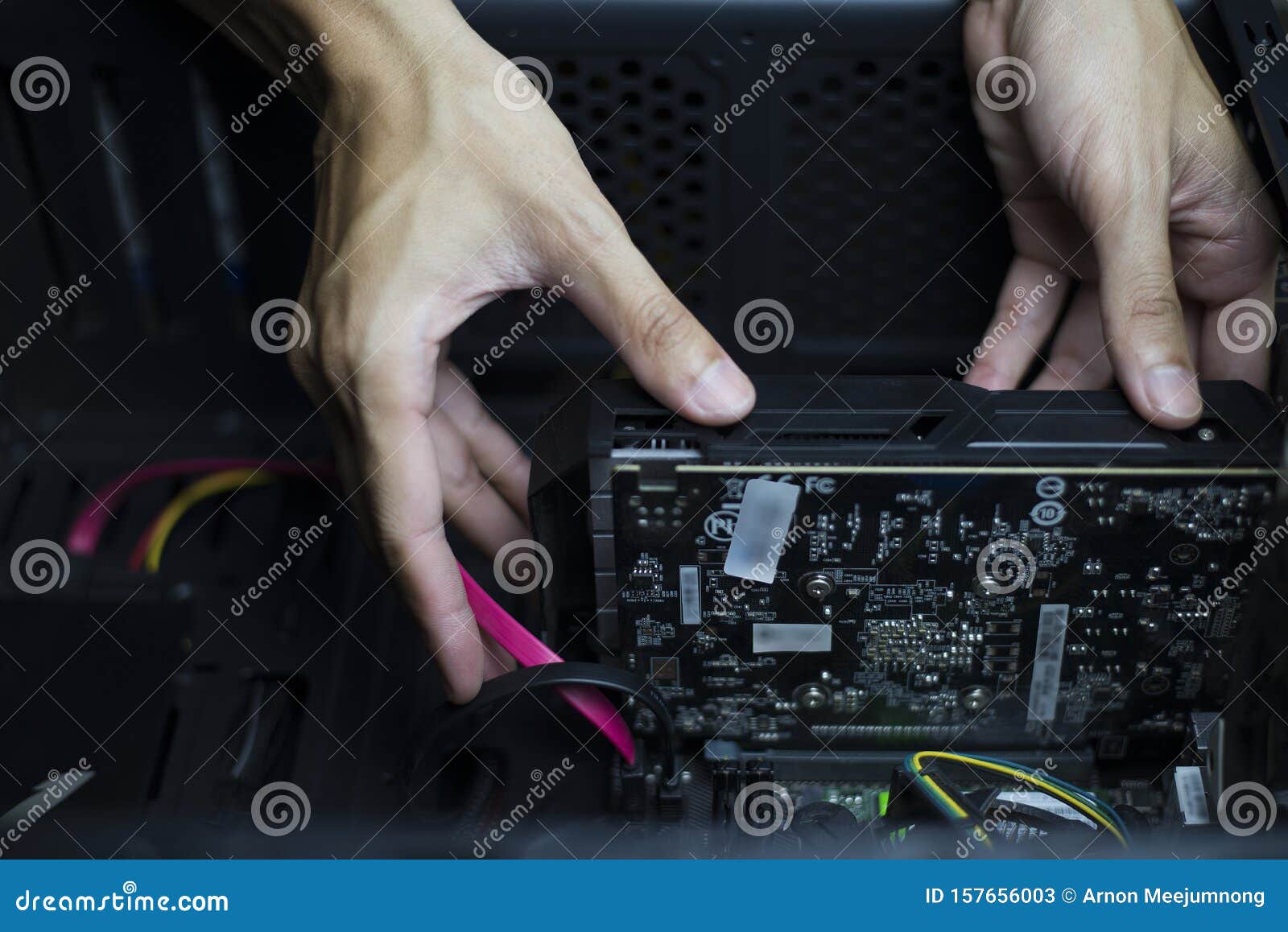 Computer Repair and Maintenance Stock Image - Image of mechanic, close ...