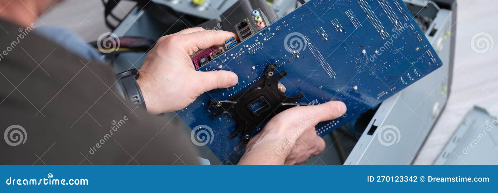 Computer Repair, Personal Computer Assembly and PC Assembly Stock Photo ...