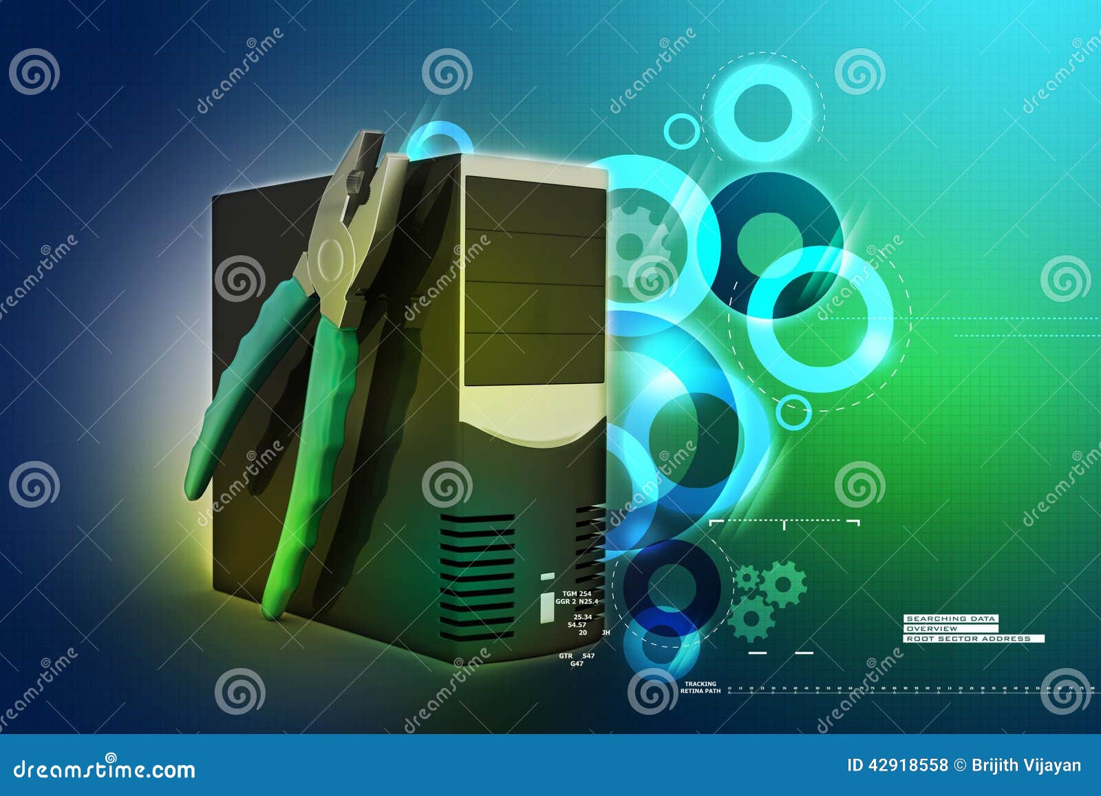 Computer Repair Service Concept Stock Photo - Image: 42918558