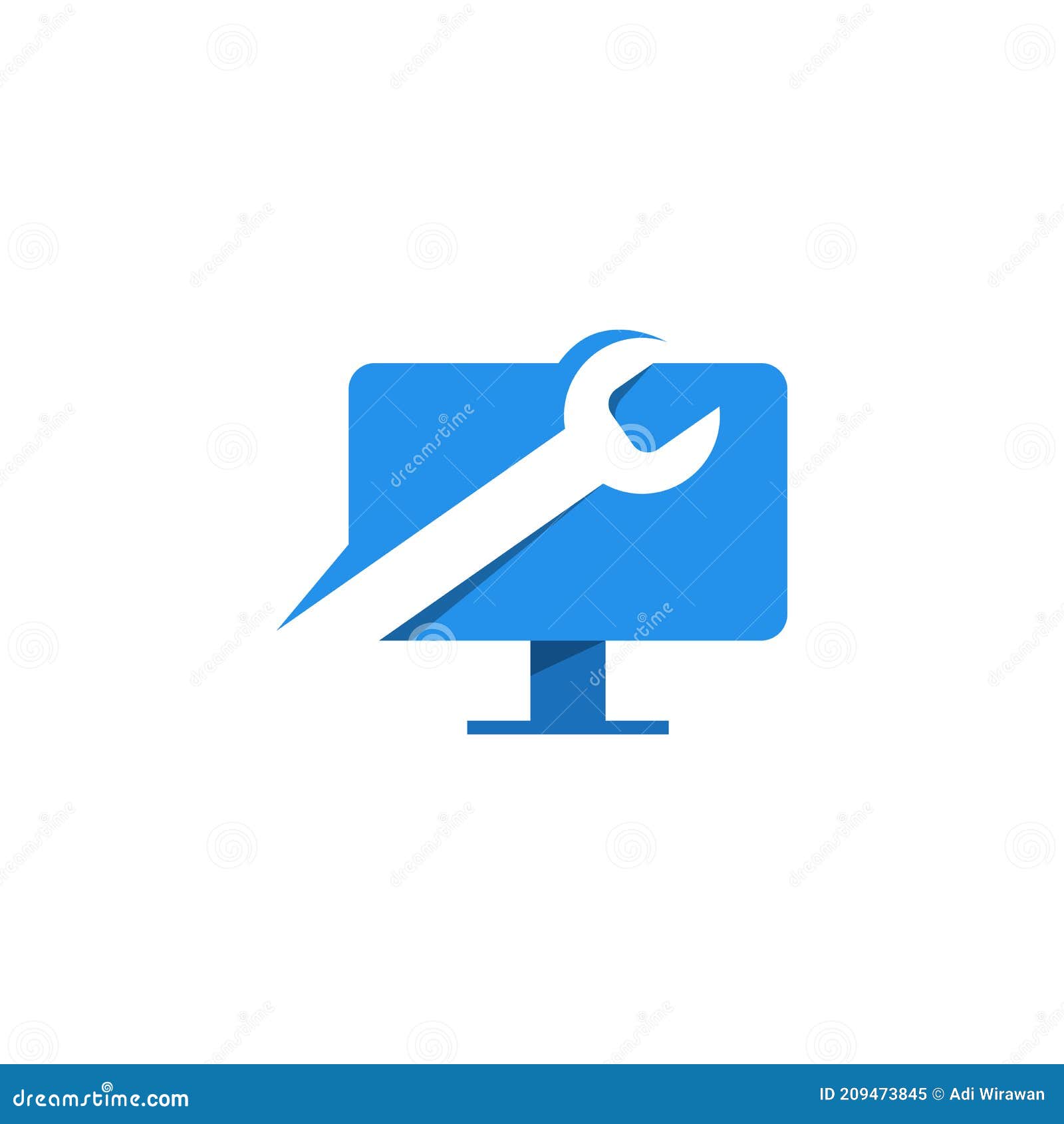 Computer Repair and Services Logo Design Stock Vector - Illustration of ...