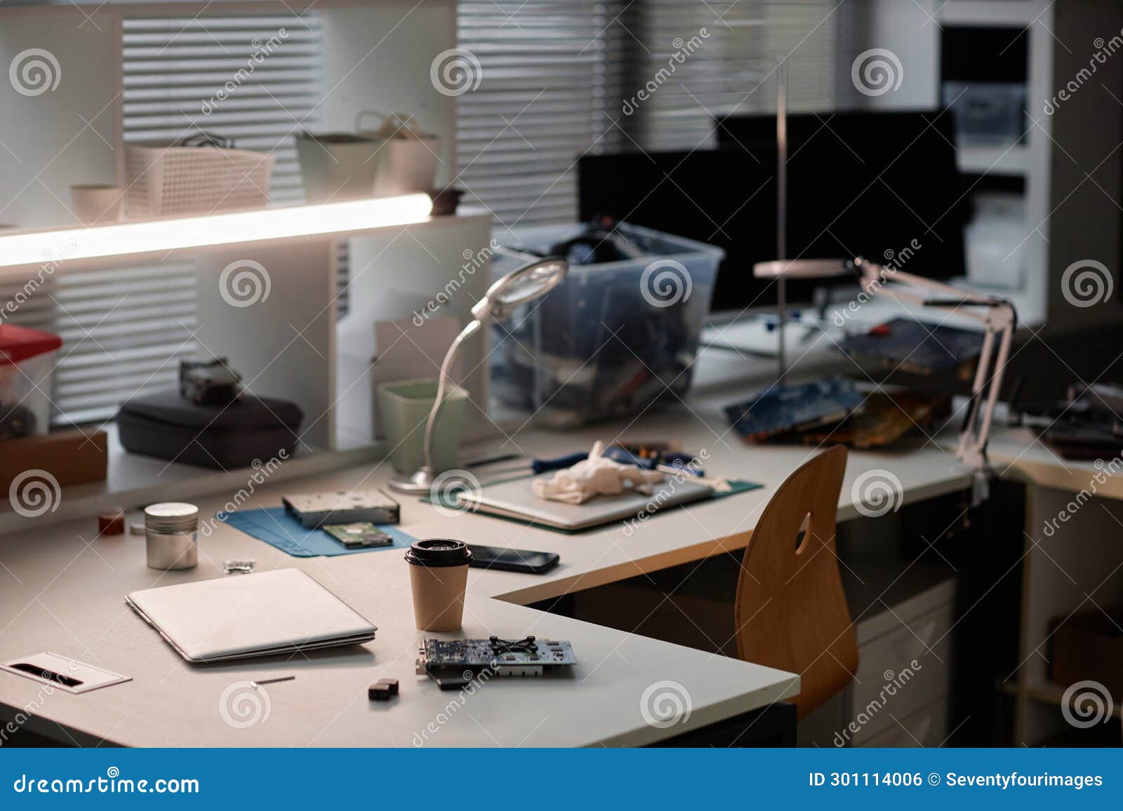 Computer repair shop stock photo. Image of maintenance - 301114006