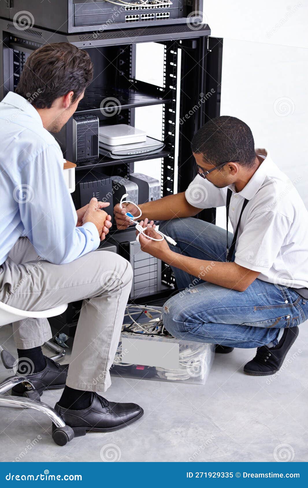 Computer Repair. a Technician Fixing His Clients Electronic Device ...
