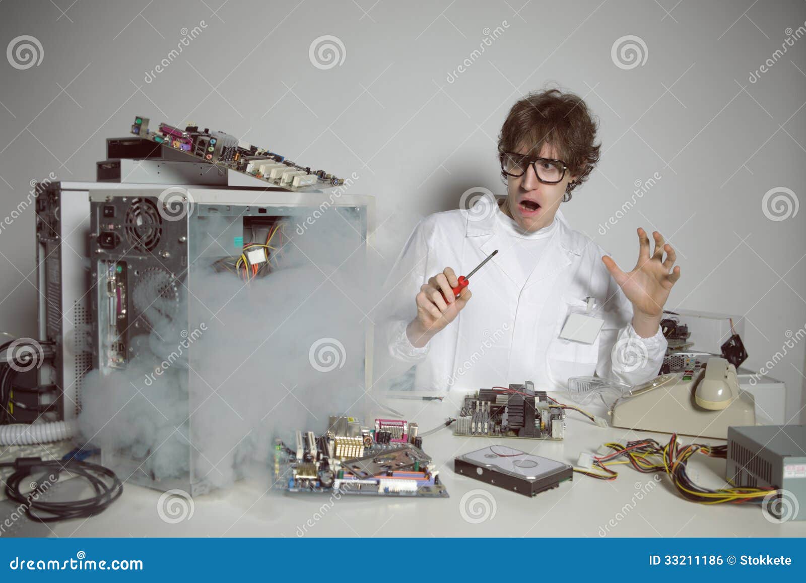 Computer Repair stock photo. Image of support, technology - 33211186