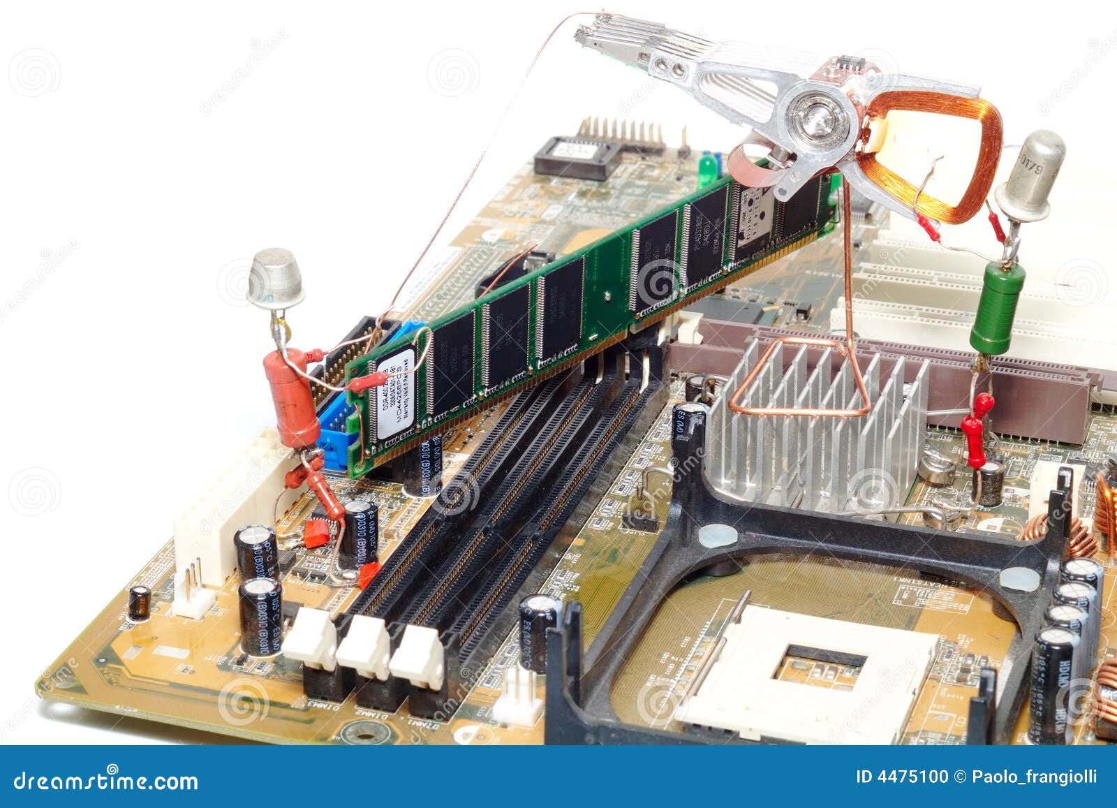Computer repair or upgrade stock photo. Image of chip - 4475100