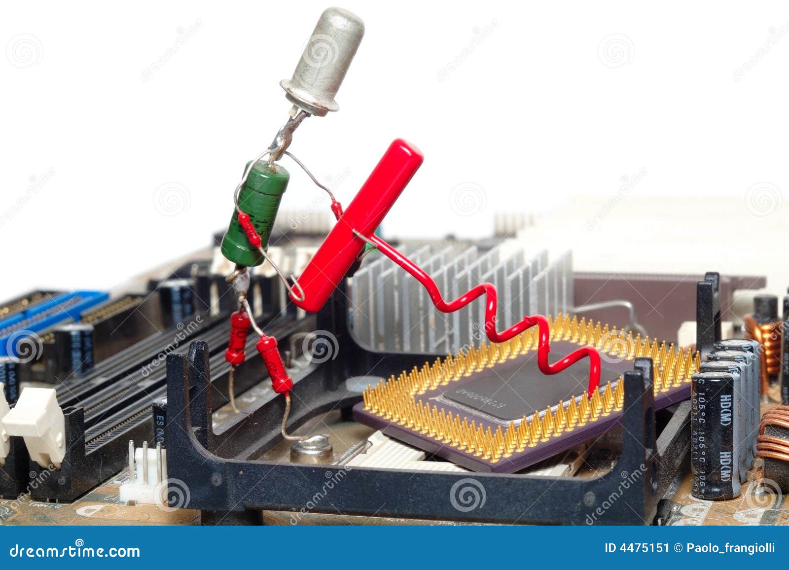 Computer repair or upgrade stock image. Image of computer - 4475151