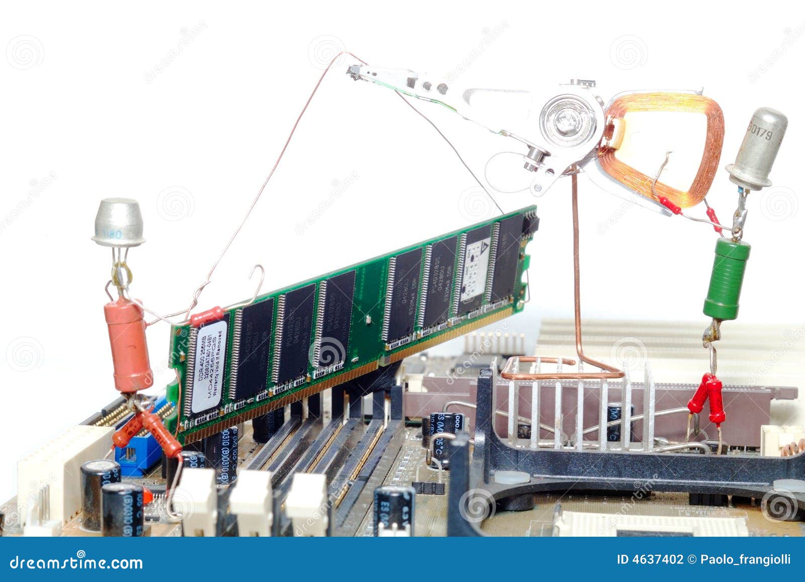 Computer repair or upgrade stock photo. Image of chip - 4637402