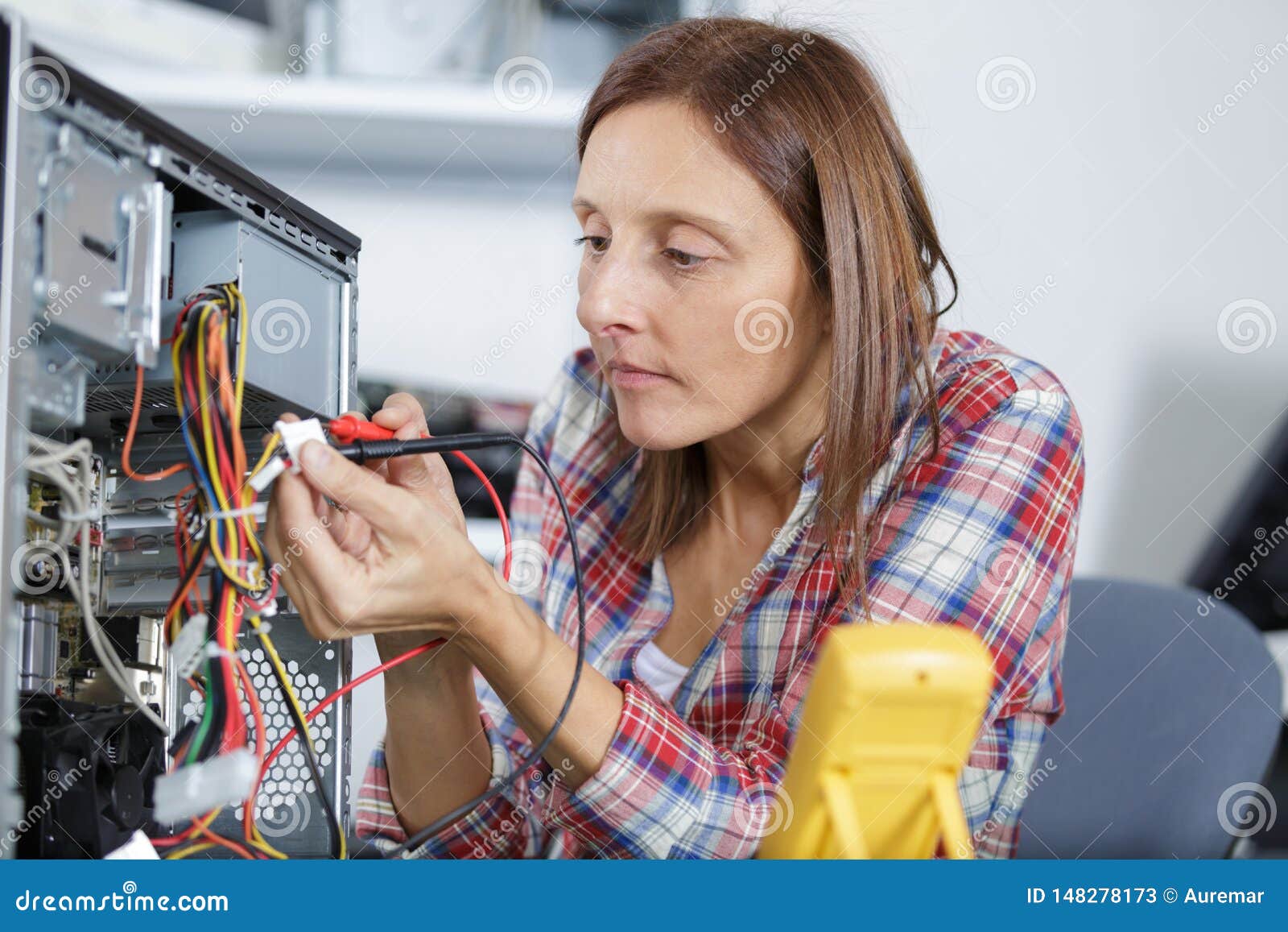 Voltage Measuring With Digital Multimeter Instrument On Wall Socket ... Voltage Measuring With Digital Multimeter Instrument On Wall Socket ...