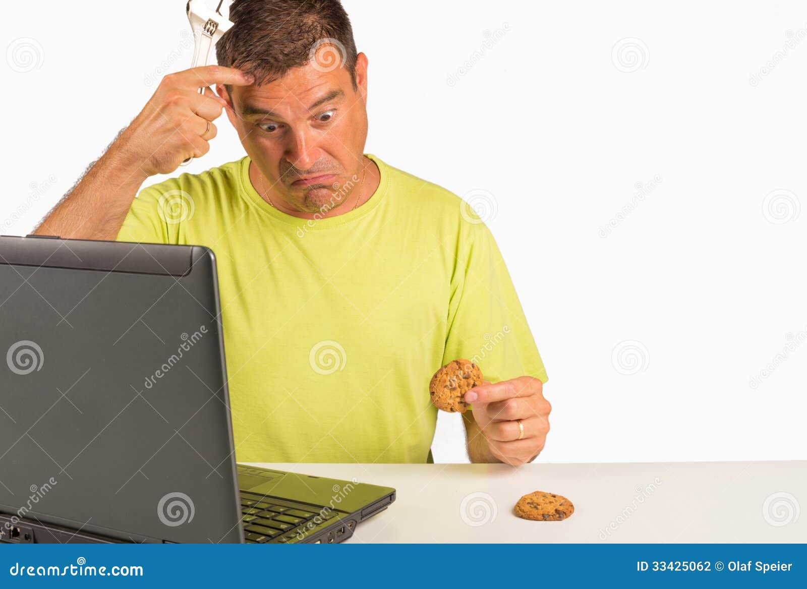 Computer repairs stock photo. Image of frustrated, dummy - 33425062