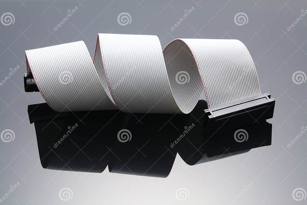 Computer Ribbon Cable stock image. Image of accessory - 16075225