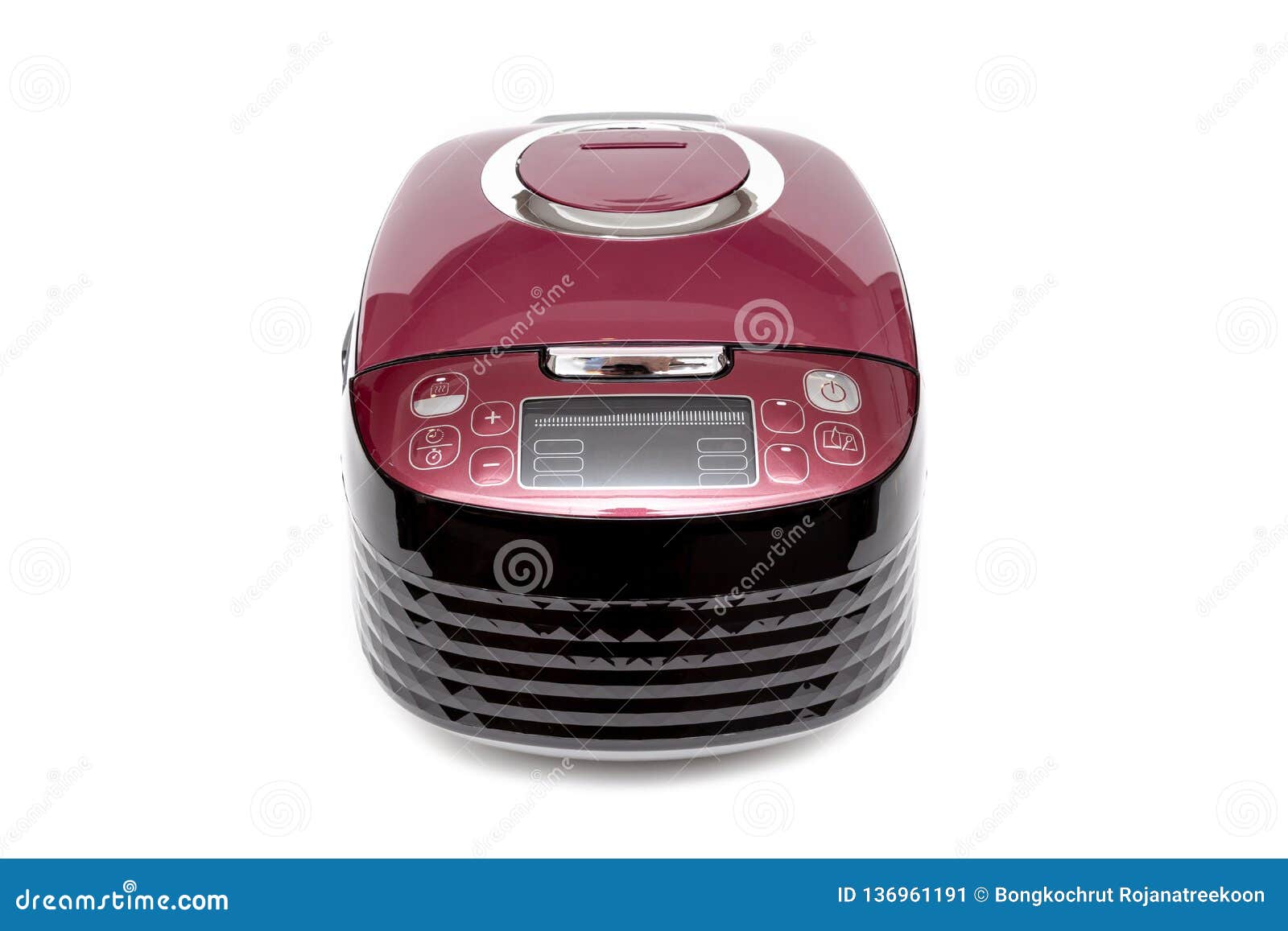 Computer rice cooker stock image. Image of modern, white - 136961191