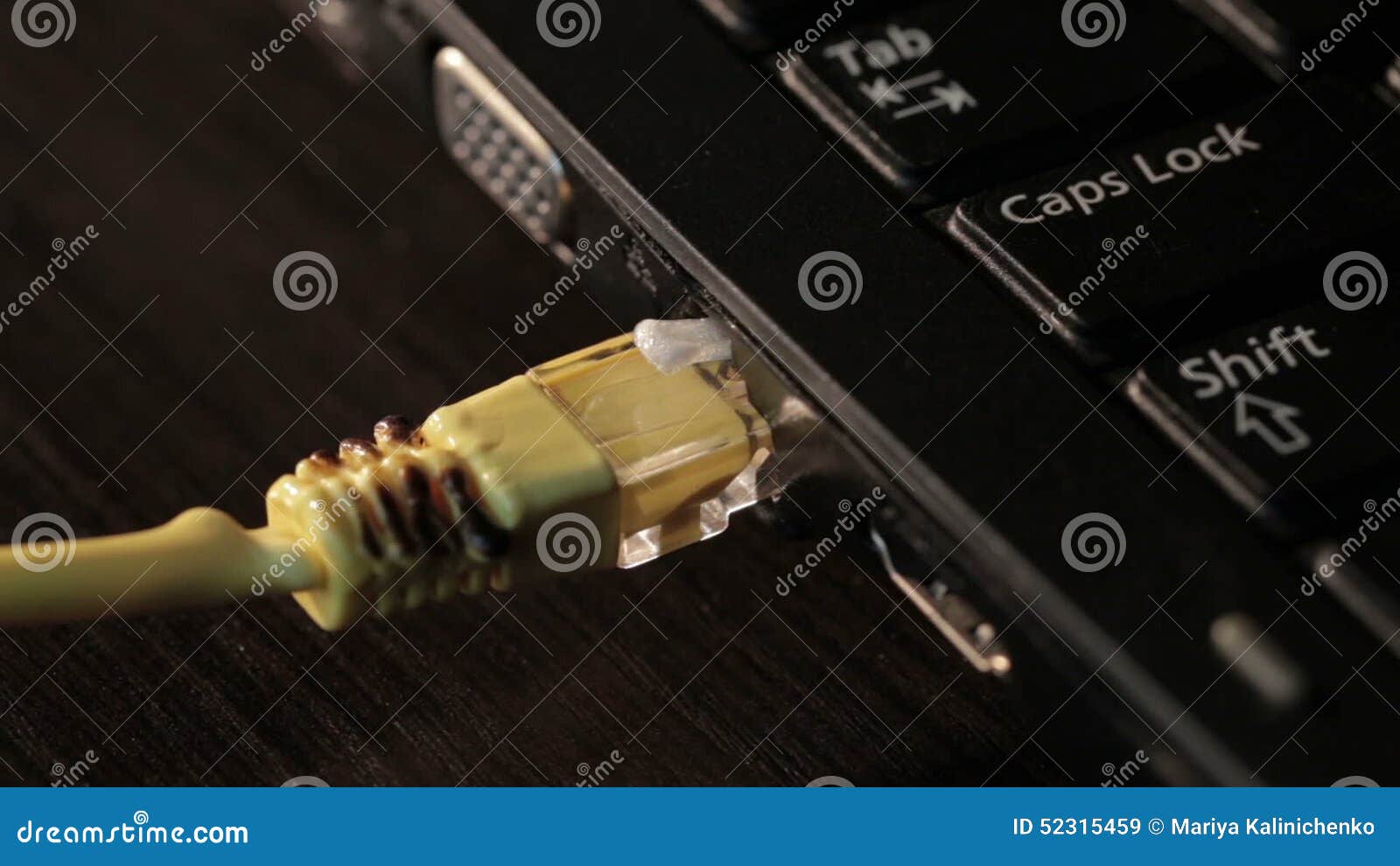 Computer RJ45 LAN Connector Melt by High Stock Video - Video of blaze ...