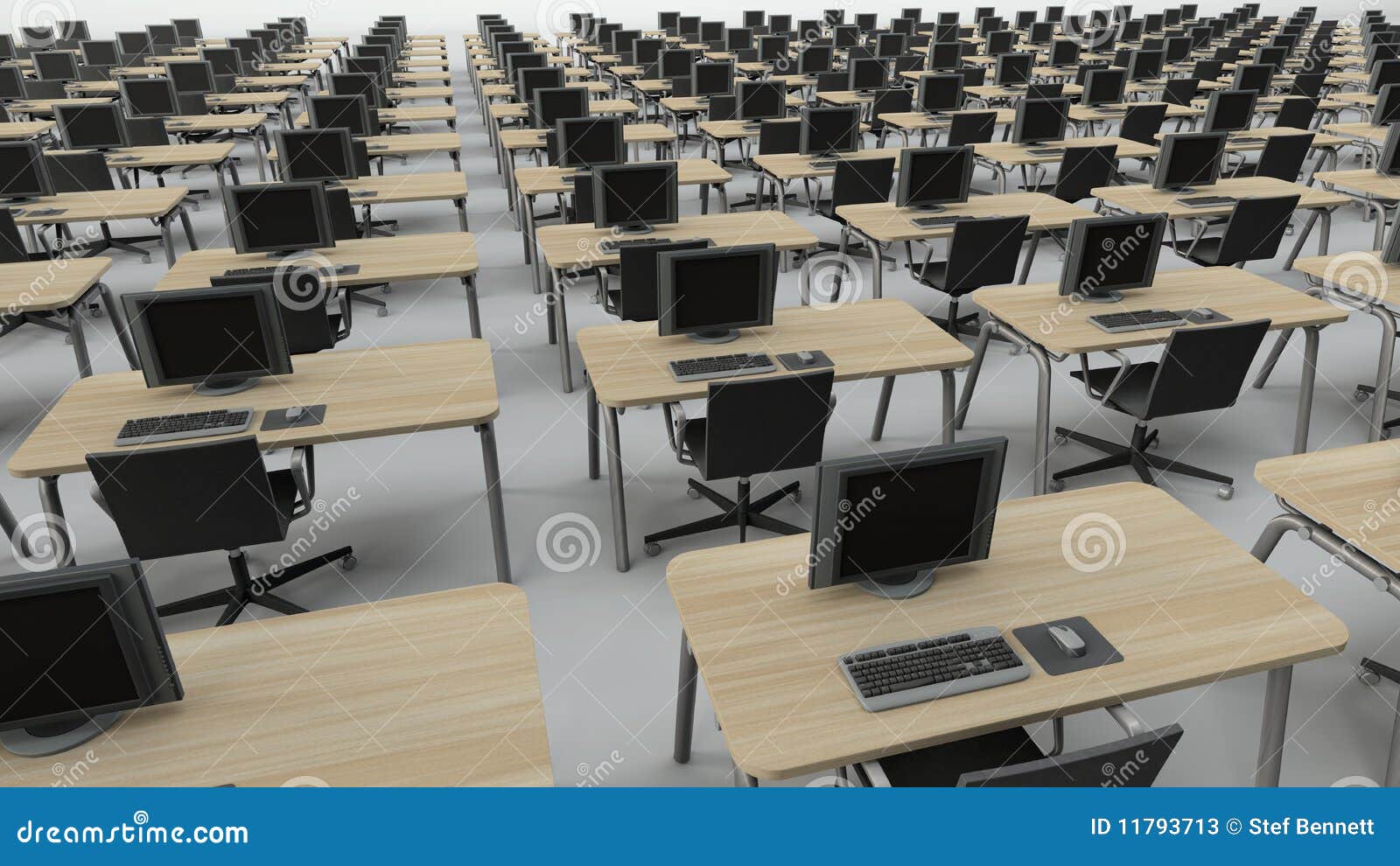 Computer Room stock image. Image of class, monitors, internet - 11793713