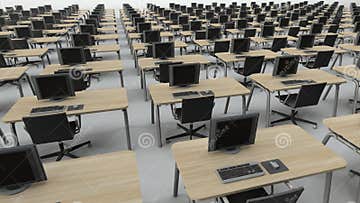 Computer Room stock image. Image of class, monitors, internet - 11793713