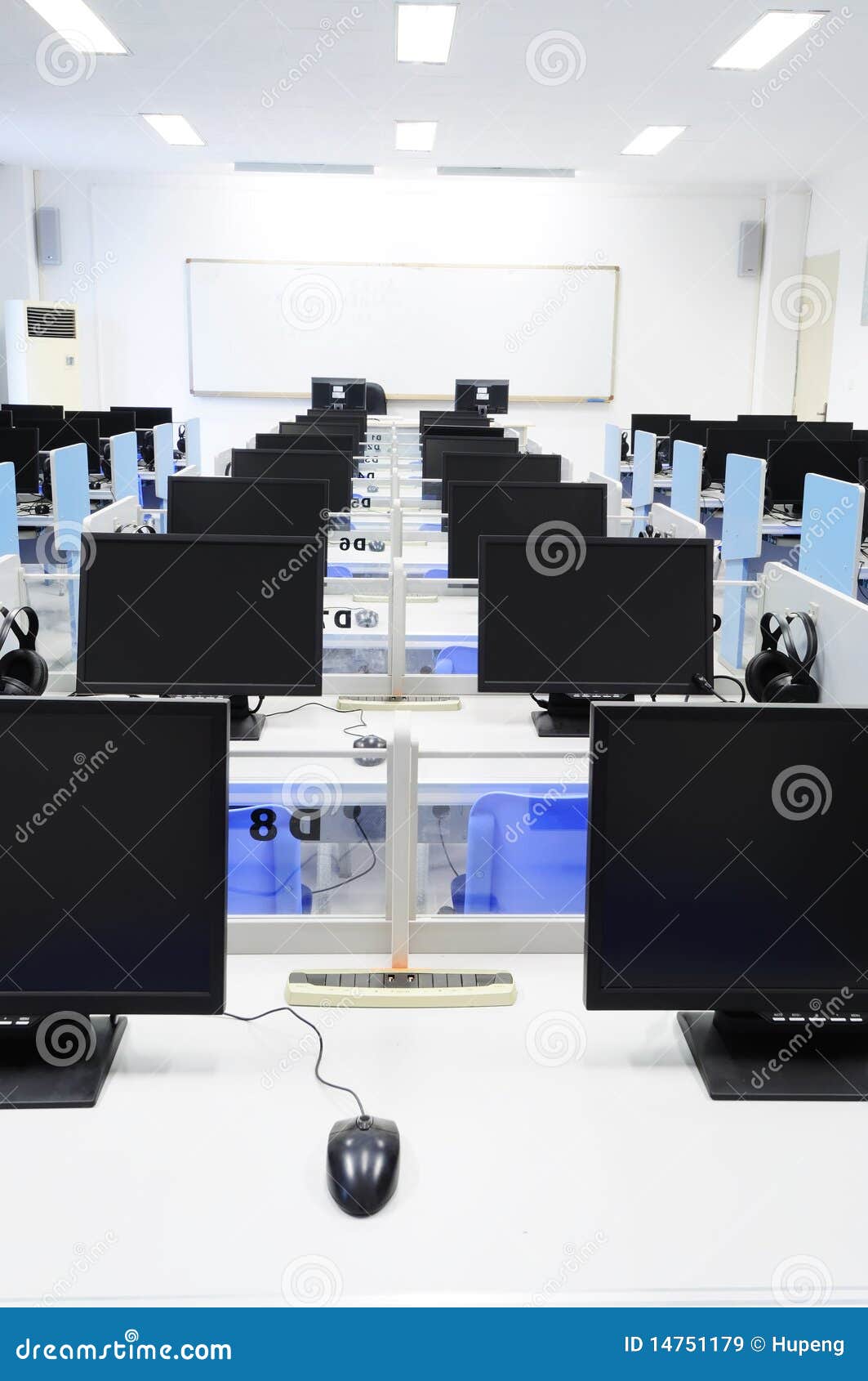 Computer room stock image. Image of business, education - 14751179