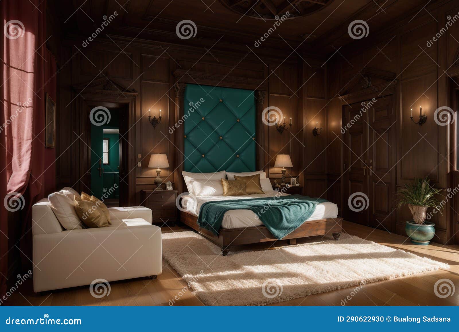 Showcasing Interior Design in Style Ancient Awe Stock Illustration ...