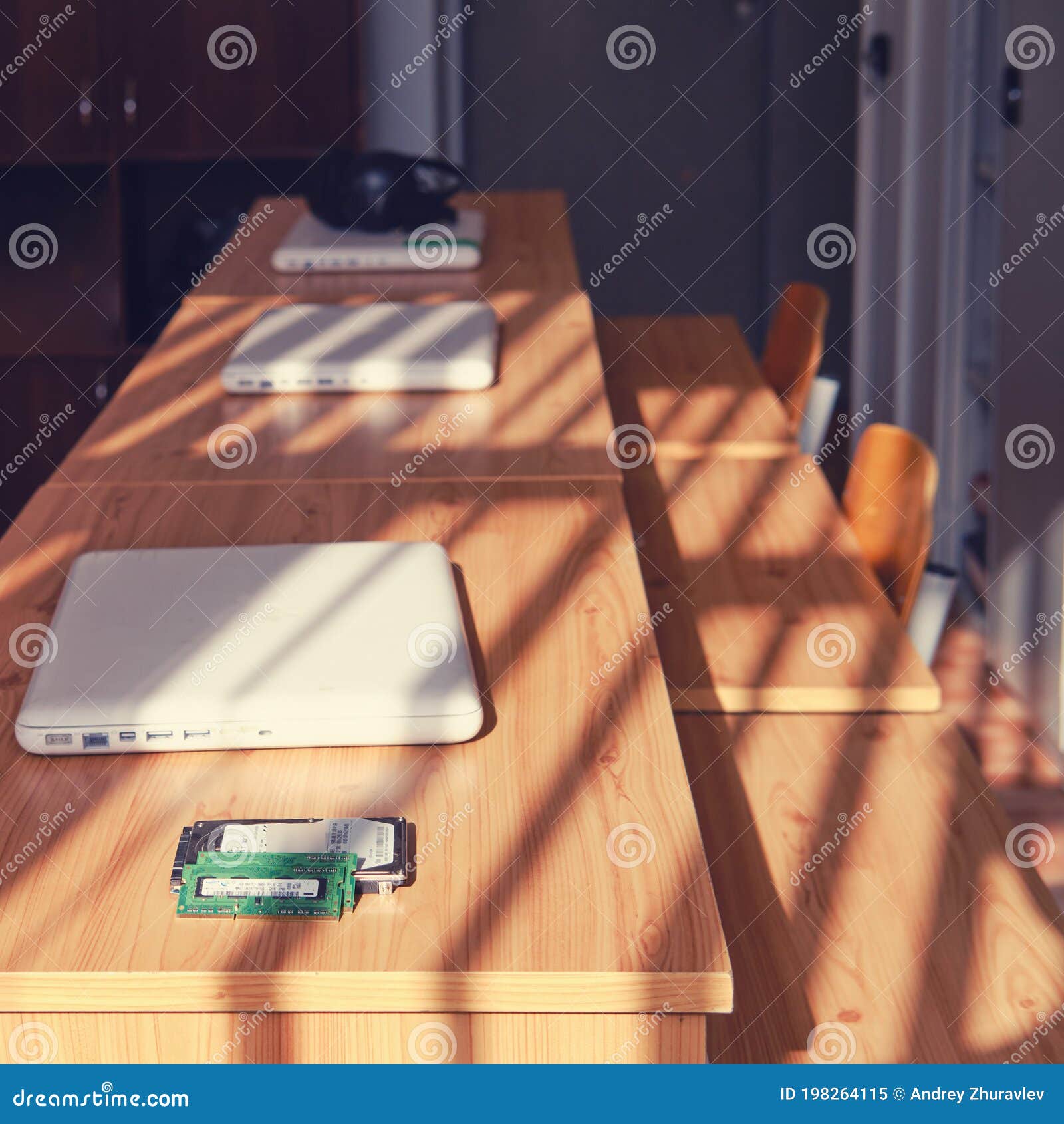 Computer Room in School. Computer Classroom is Empty Waiting for ...