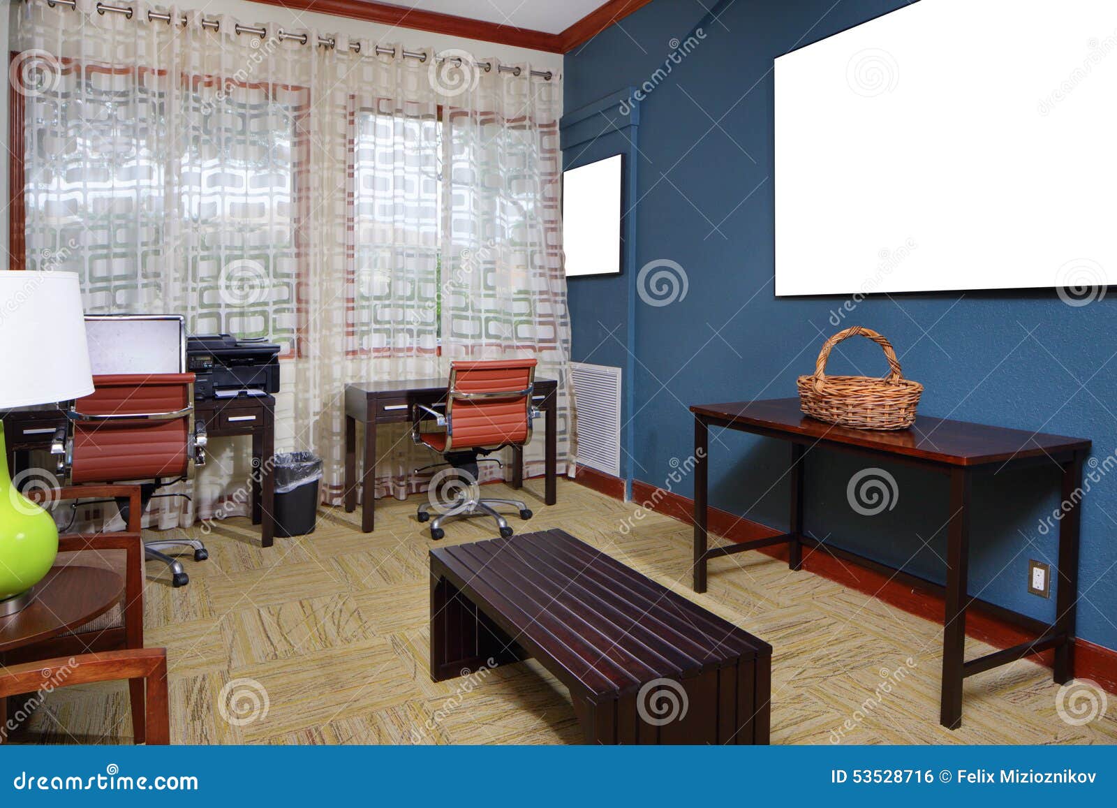 Computer room stock photo. Image of design, desk, finance - 53528716