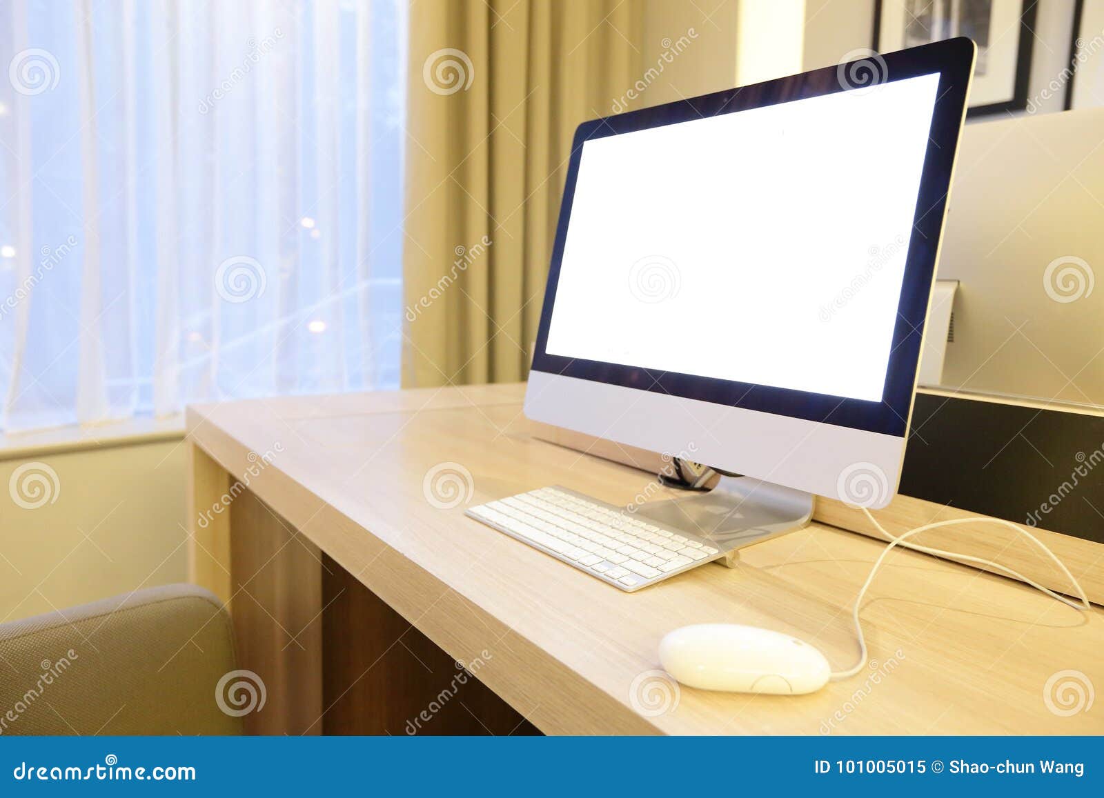Computer in the room stock image. Image of phone, laptop - 101005015