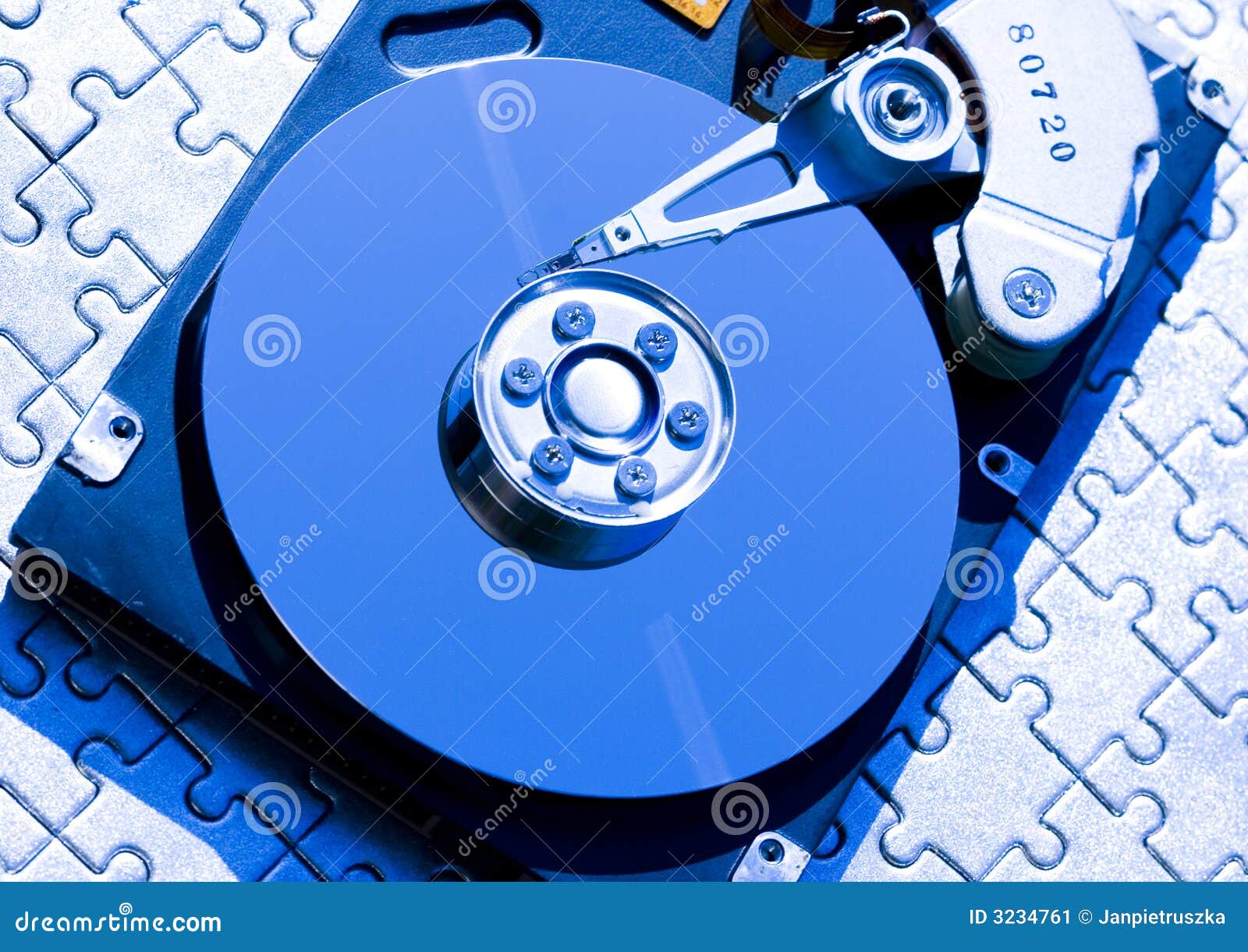 Computer s brain stock image. Image of harddisk, disk - 3234761