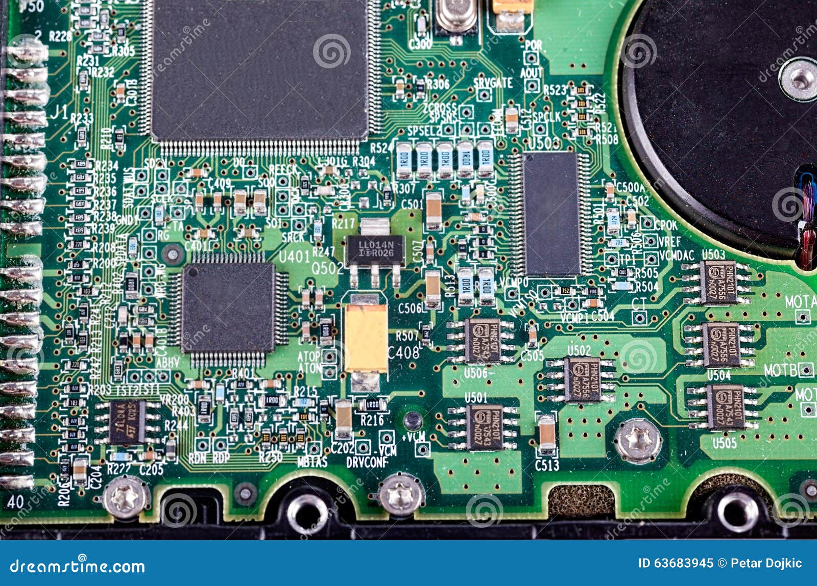 Computer S Hard Disk Device Stock Image - Image of internal, memory ...