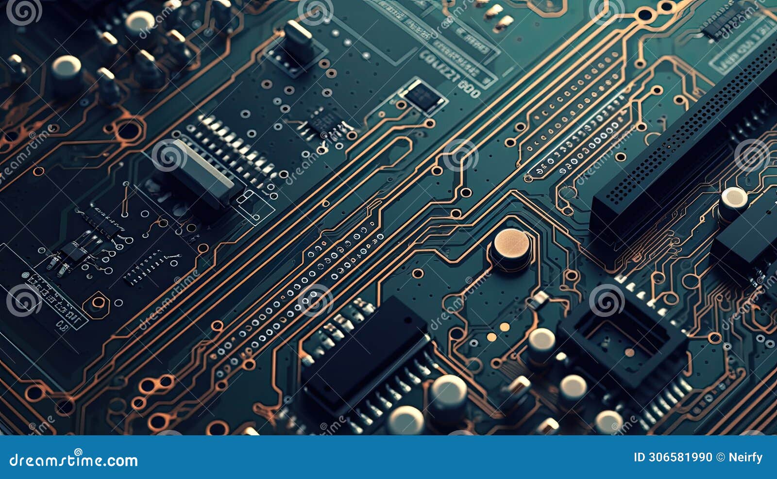 Computer S Internal Circuitry Stock Photo - Image of equipment ...