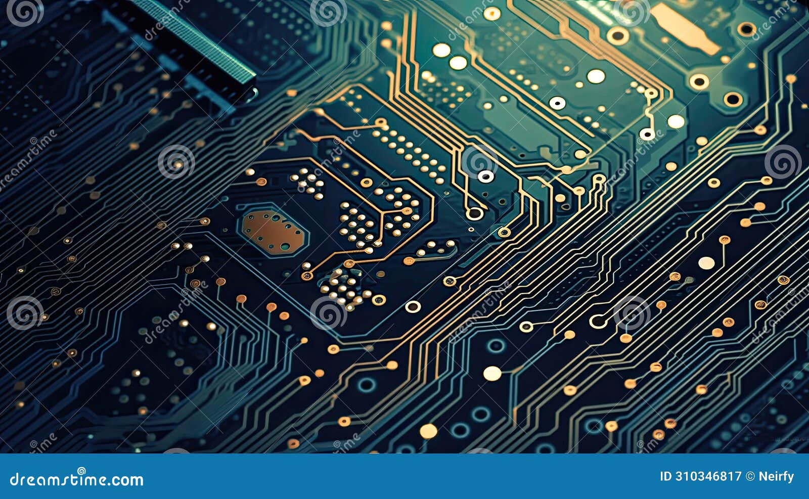 Computer S Internal Circuitry Stock Image - Image of electricity ...