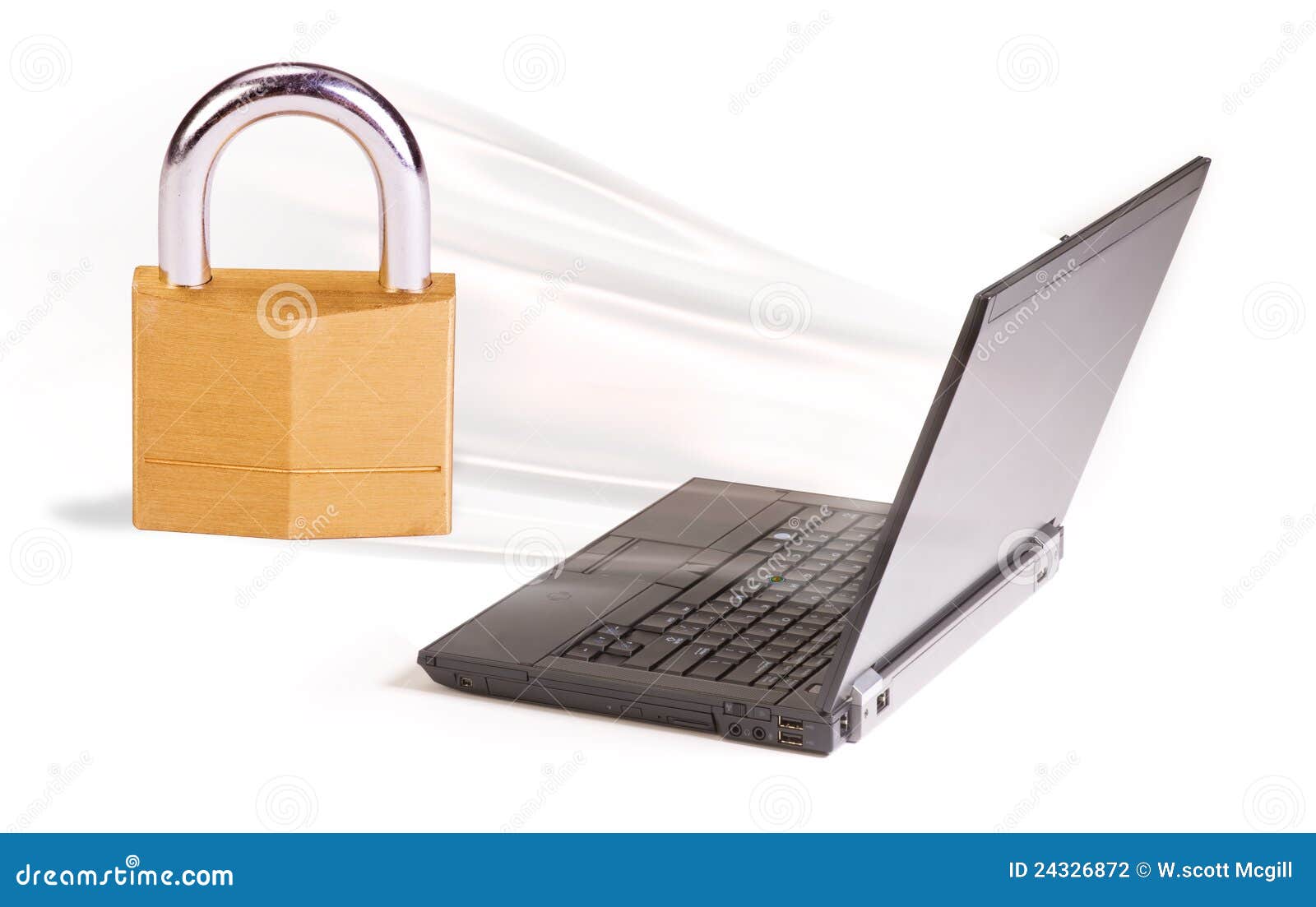 Computer Safety. stock photo. Image of notebook, secure - 24326872