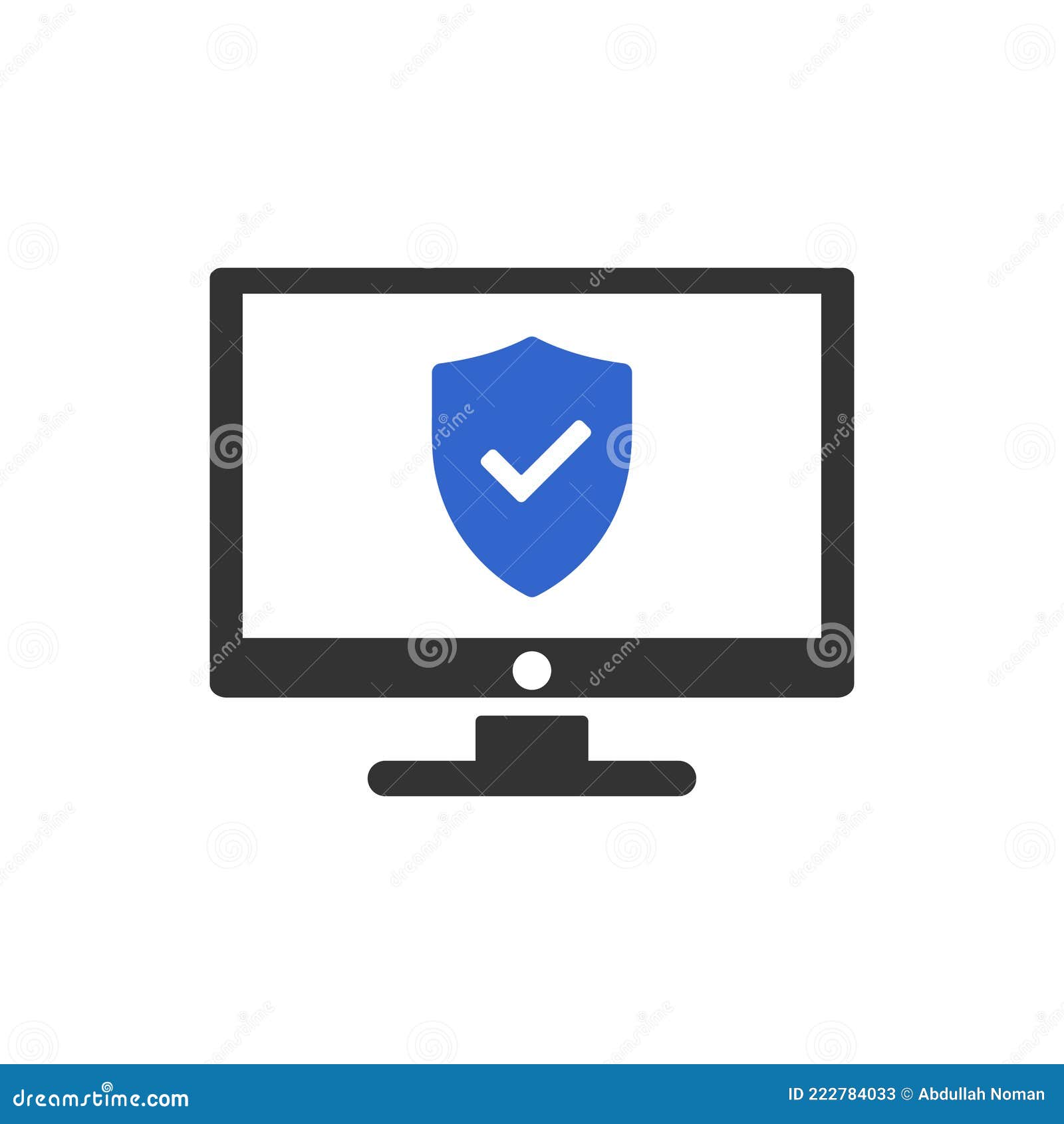 Computer Safety Icon Design Stock Vector - Illustration of badge, guard ...