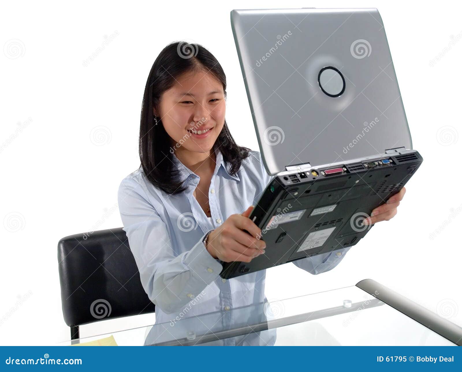 Computer Satisfaction stock image. Image of chinese, white - 61795