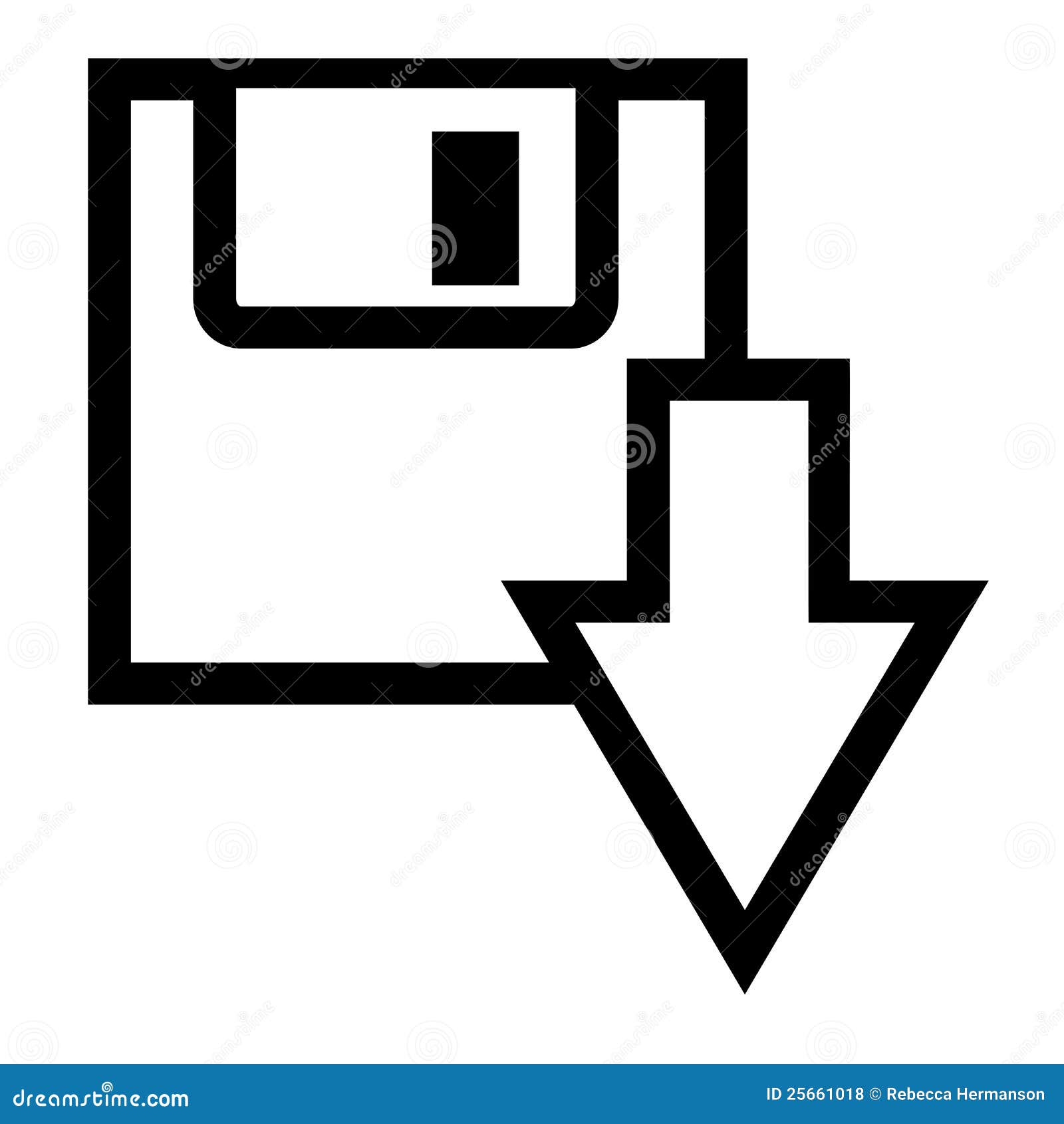 Computer save button stock illustration. Illustration of document ...