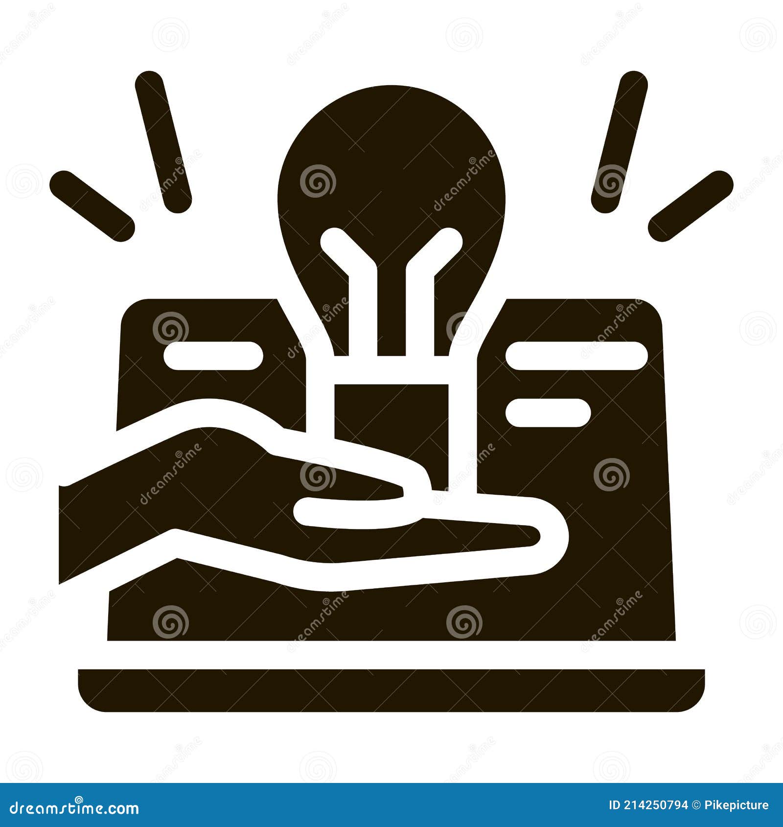 Computer Savvy Icon Vector Glyph Illustration Stock Vector ...