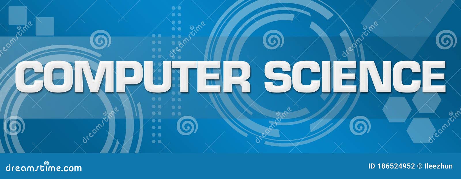 Computer Science Blue Technology Background Stock Illustration ...