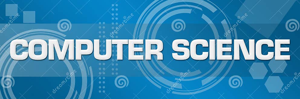 Computer Science Blue Technology Background Stock Illustration ...